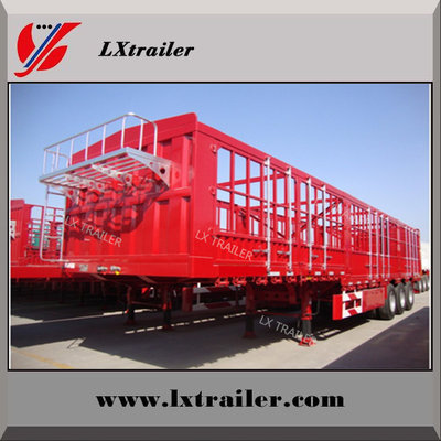 Chinese famous new High fence cargo semi trailer, bulk goods transport truck trailer