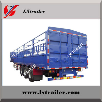 Chinese famous new High fence cargo semi trailer, bulk goods transport truck trailer