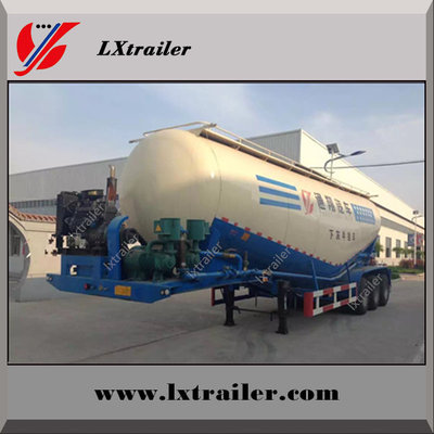 3 axles dry powder tanker semi trailer bulk cement truck trailer