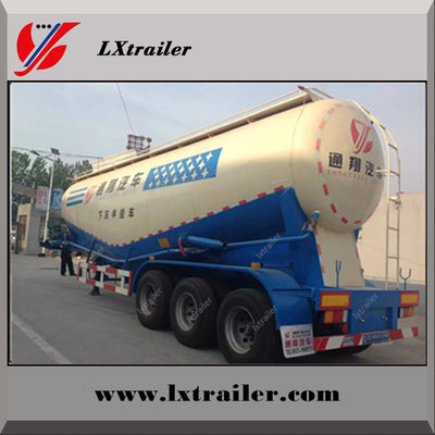 3 axles dry powder tanker semi trailer bulk cement truck trailer