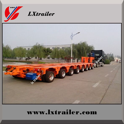 China made Multi axle 200 ton hydraulic modular low bed trailer