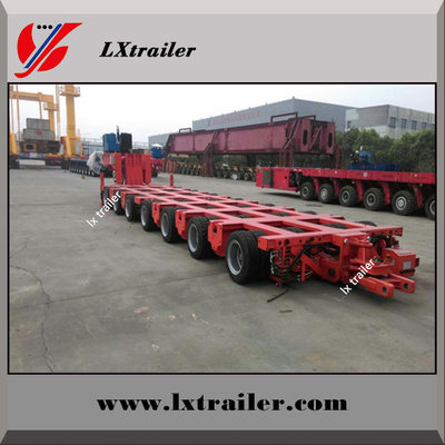 China made Multi axle 200 ton hydraulic modular low bed trailer