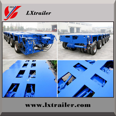 China made Multi axle 200 ton hydraulic modular low bed trailer