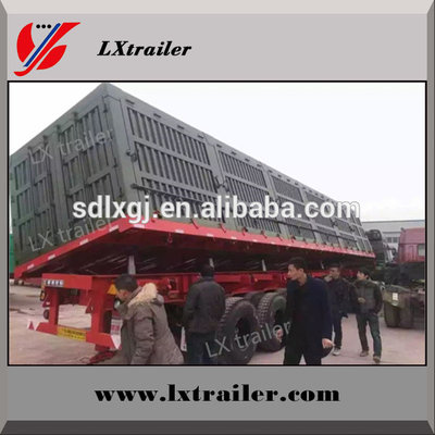 cheap price 2,3, 4 axle tractor hydraulic cylinder side or rear end tipping dump truck semi trailer