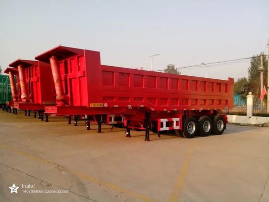 3 Axles Hydraulic Tail Lift Trailer / End Dump Trailer