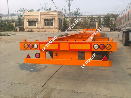 Made in china 40ft skeleton truck semi container chassis trailer