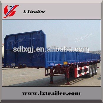 3 axles cargo semi trailer\ Drop side wall semi trailer with twist locks