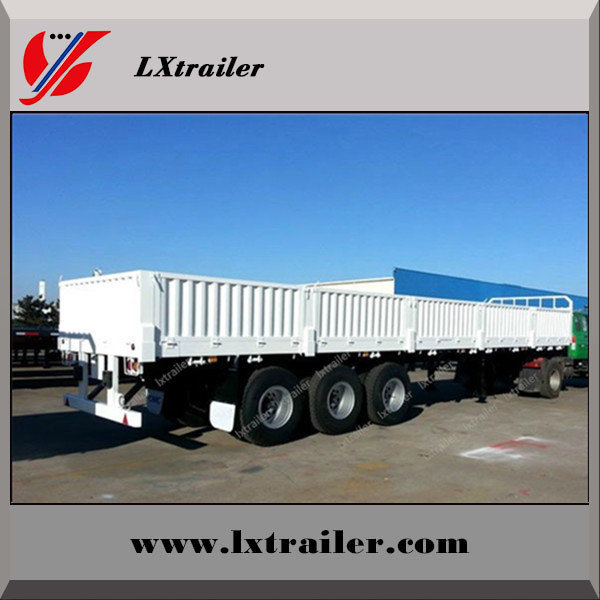 China factory sale 3 Axle Side Wall Semi Trailer cargo semi trailer