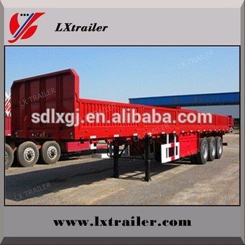 3 axles cargo semi trailer\ Drop side wall semi trailer with twist locks