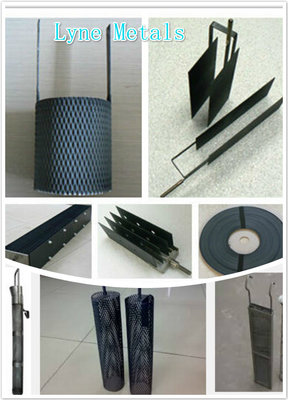 Titanium MMO anode MMO Ir+Ta titanium rod with thread Of Gr1 Titanium as substrate