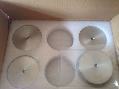 Sputtering target of titanium TiAl ,TiCu,TiSteel clad of round disc Thread or polish surface
