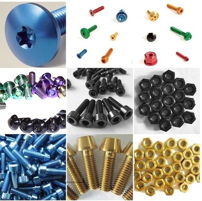 Titanium bolt ,nuts ,screw,and CNC machined parts of GR5 for industrial use