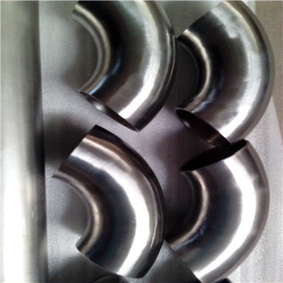 Polish surface of Titanium Gr2 Exhaust pipe OD63*1.2 and Exhaust Elbow