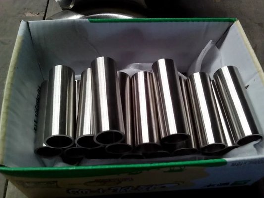 Polish surface of Titanium Gr2 Exhaust pipe OD63*1.2 and Exhaust Elbow