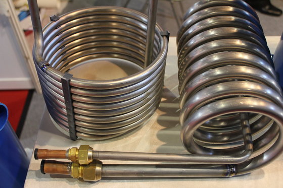 GR2 Titanium Coil pipe With flange joint Factory produce of Swimming pool heating