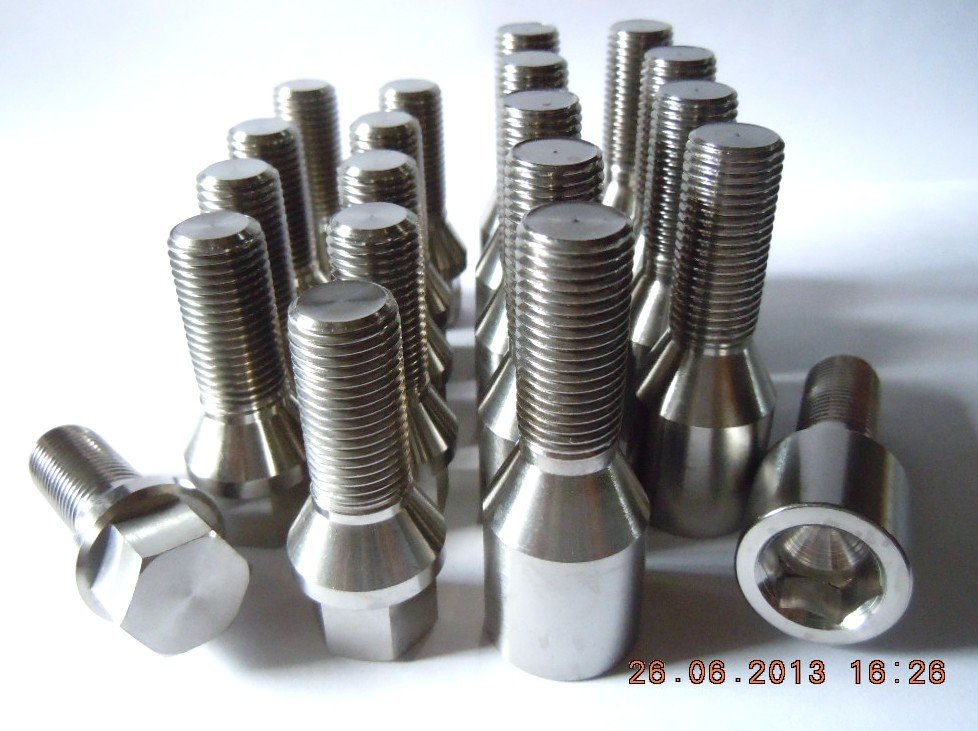 Titanium gr1, 2, 4, 5, 7, 9 of Technique Rolled threads, CNC machining for medical dental screw