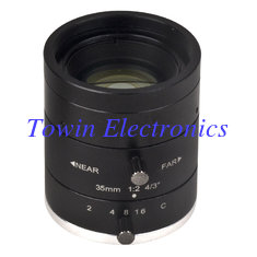 1" 50mm C mount 5 Megapixel Manul Iris Lens