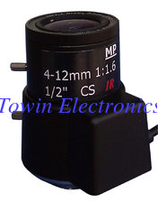 1/2" 4-12mm, Megapixel Vari-focal Manual Iris/ DC Aoto Iris  CS mount lens, good for Day&Night Surveillance