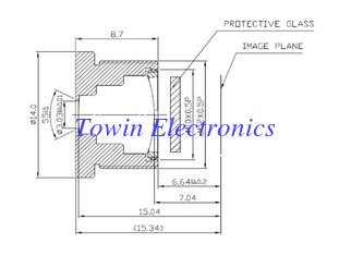 2/3" 8.45mm F2.8 ,Megapixel wide angle  S mount lens ,CCL230845MP lens for low distotion application, motion capture