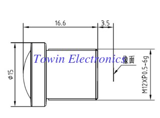 1/3.2", 1.06mm,  Φ3.2mm 5 Megapixel S Mount Fisheye lens,HFOV 180°, high quality Panoramic lens,CCL1320106MP