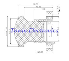 1/3"  2.3mm  8 Megapixel wide angle S mount lens ,HFOV125 degree, F2.0 , good for Aptina MT9P031,  CCL13023MPFR