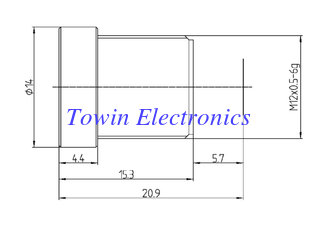 1/3"  2.8mm  3 Megapixel wide angle S mount lens ,HFOV100 degree, F2.5 , good for Aptina MT9P031,CCL13028MPR