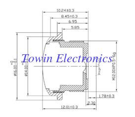 1/4"  1.2mm  wide angle S mount lens ,HFOV150 degree, F2.8 , good for Aptina MT9P031,CCL14012MPF