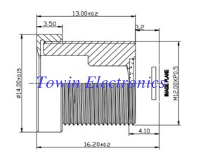 1/4"  2.6mm  wide angle S mount lens ,HFOV 115 degree, F2.0, good for Aptina MT9P031,very compact design CCL14026MP