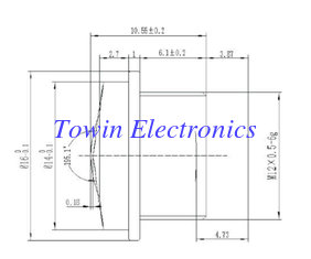 1/3" 2.1mm  wide angle S mount lens  , HFOV 138 degree, F2.1 good for Aptina MT9P031,CCLA13021MPF