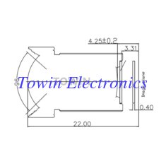 Low distortion wide angle 4mm 85° M12 mount lens 1/1.8″ with HD 6MP rectilinear scanning ,lens for Sony IMX298, OV16E10
