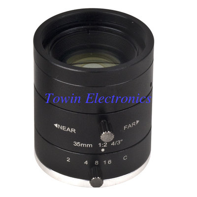 1" 50mm C mount 5 Megapixel Manul Iris Lens