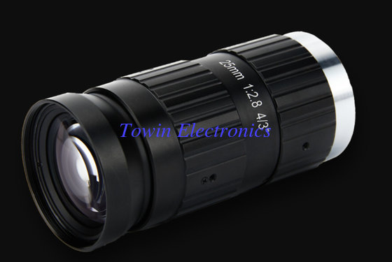 4/3" 25mm C mount, F2.8 20Megapixel Manul Iris Lens, Factory Automation Lens, Machine Vision Lens, C2543028M20