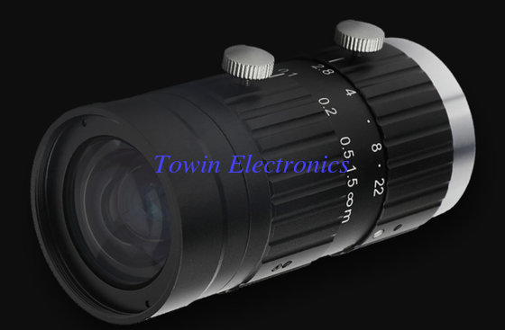 4/3" 16mm C mount, F2.8 20Megapixel Manul Iris Lens, Factory Automation Lens, Machine Vision Lens, C1643028M20