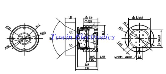 1/13" 0.8mm F4.0 ,Megapixel wide angle  S mount lens ,CCL11300840 lens for low distotion application,TTL 2.69mm