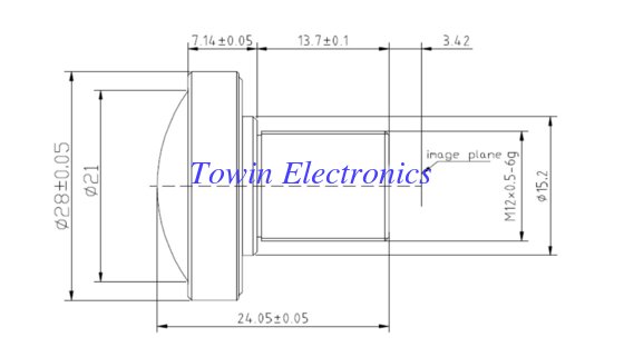 1/2", 1.54mm,  Φ4.5mm 8 Megapixel S Mount Fisheye lens,HFOV 185°, high quality Panoramic lens,CCL120154MP