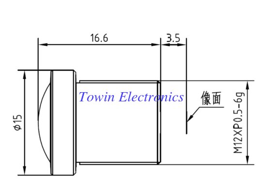 1/3.2", 1.06mm,  Φ3.2mm 5 Megapixel S Mount Fisheye lens,HFOV 180°, high quality Panoramic lens,CCL1320106MP