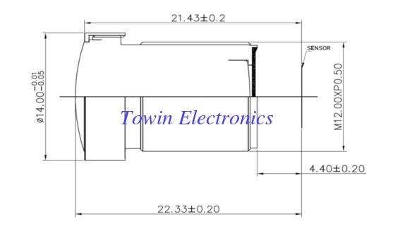 1/3"  2.5mm  4 Megapixel wide angle S mount lens ,HFOV102 degree, F1.4 , good for Aptina MT9P031,CCL13025MP