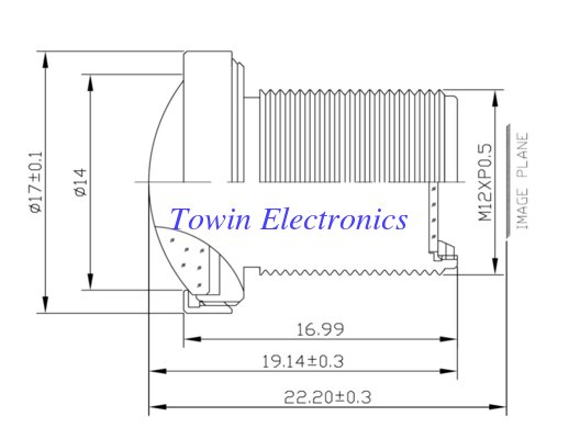 1/2.5" 2.6 mm  wide angle S mount lens  , HFOV 132 degree, F2.4, good for Aptina MT9P031,CCL125026MPF