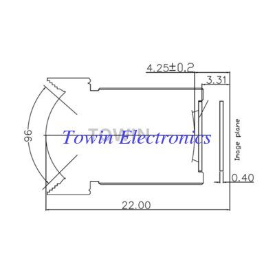 Low distortion wide angle 4mm 85° M12 mount lens 1/1.8″ with HD 6MP rectilinear scanning ,lens for Sony IMX298, OV16E10