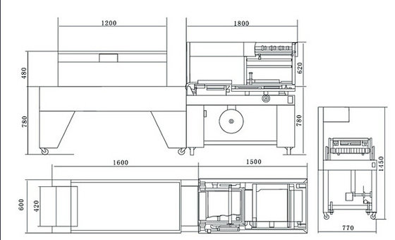 Automatic L-Bar Shrink Sealing Packing Machine
