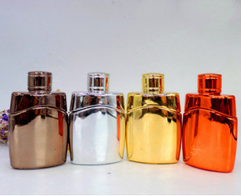 T - Shirt Shape Empty Refillable Perfume Bottles Transparent And Black Wth Screw Caps