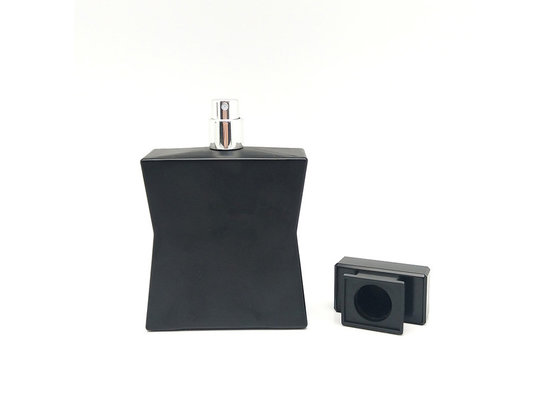 T - Shirt Shape Empty Refillable Perfume Bottles Transparent And Black Wth Screw Caps