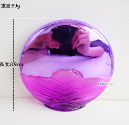 30ml Cylinder Refillable Glass Perfume Bottle Screen Printing Surface Handling