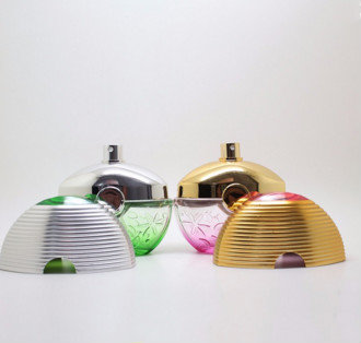 50ml Custom Glass Perfume Bottles , Colored Glass Perfume Bottles With Water Transfer