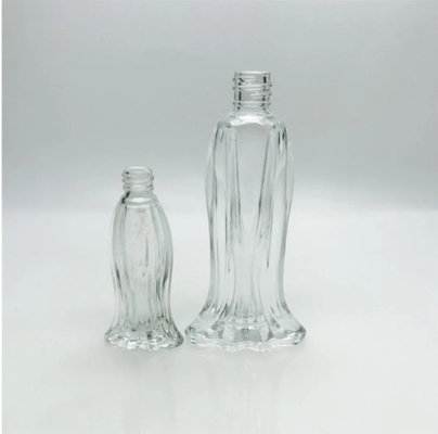 Gradient Pink Custom Glass Perfume Bottles Pump Sprayer Sealing Type