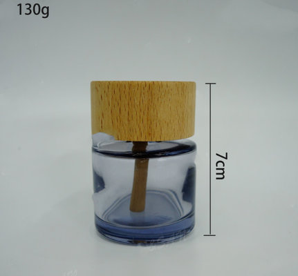 Cylindrical Custom Glass Perfume Bottles , Cosmetics Aromatherapy Glass Bottles