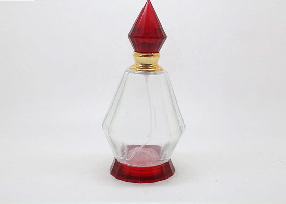 Crew Seal Custom Glass Perfume Bottles Screen Printing Surface For Distribute