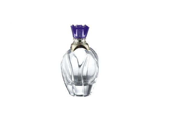 Clear Custom Glass Perfume Bottles , Square Glass Perfume Bottles Various Caps