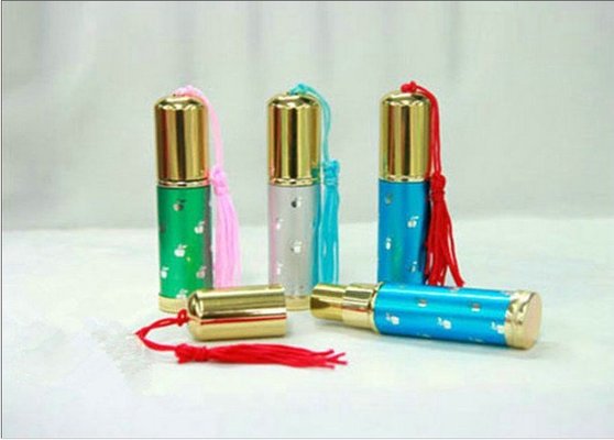 Aluminum Cap Refillable Rollerball Perfume Bottle Matte Surface Handling