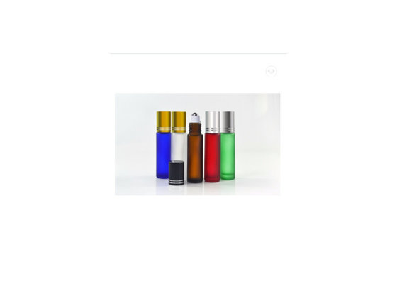 Portable Colored Glass Roll On Bottles 4ml 8ml 10ml For Skin Care Cream